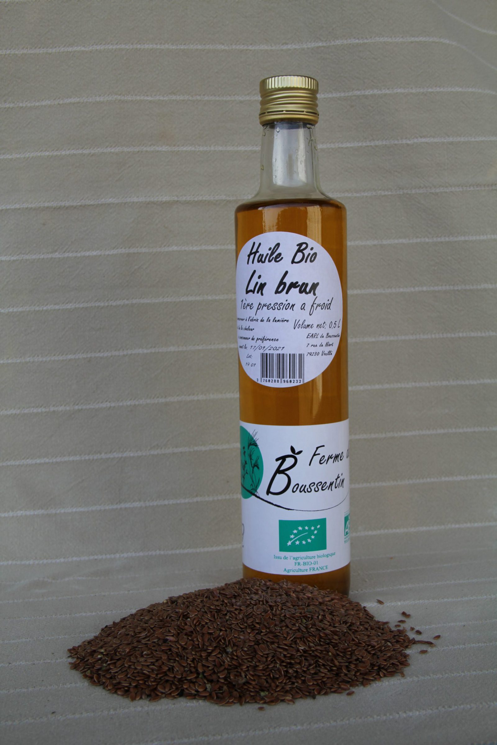 Huile de Lin | Ferme de Boussentin